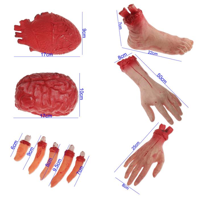 Jual JANE Creepy Lifelike Fake Arm Bloody Body Parts Halloween Horror ...