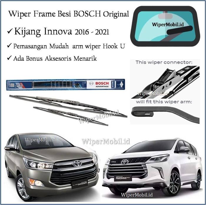 Jual Wiper Frame Besi Bosch Toyota KIjang INNOVA 2017 2018 2019 2020 ...