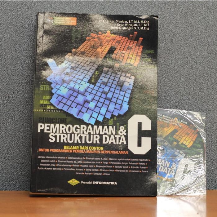 Jual buku original! pemrograman & struktur data c + cd, informatika ...