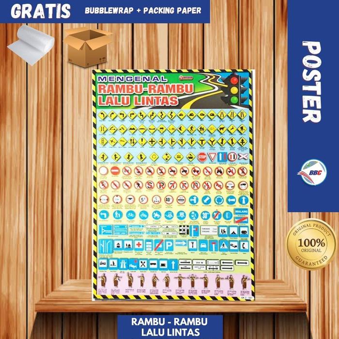 Jual POSTER EDUKASI MENGENAL RAMBU RAMBU LALU LINTAS - Kota Bandung ...