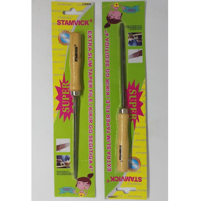 Jual Kikir Besi Kayu 4"x 100mm / Kikir Gergaji gagang kayu STAMVICK ...