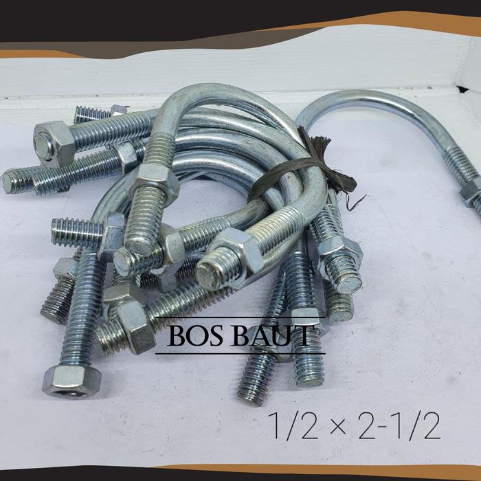 Jual Baut U - U Bolt Galvanis 1/2" x 2-1/2" - Kota Surabaya - Bos Baut ...