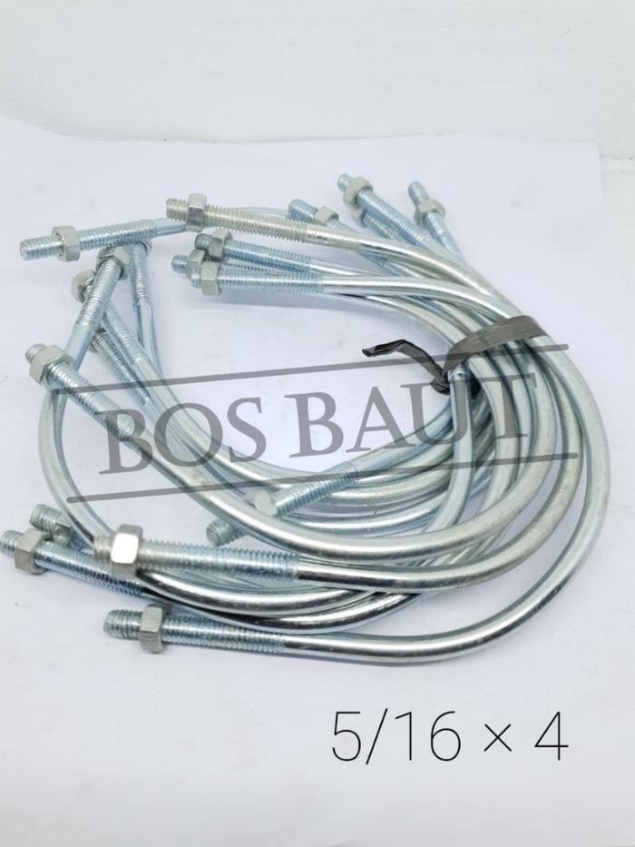 Jual Baut U - U Bolt Galvanis 5/16" x 4" - Kota Surabaya - Bos Baut ...