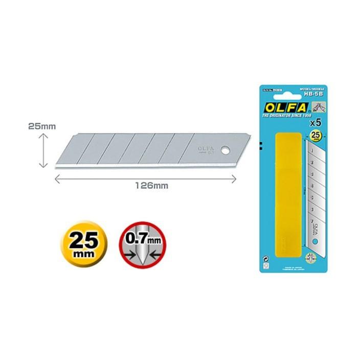 Promo Refill isi Cutter 25mm HB-5B Spare Blade (5pcs per pack) Olfa - Jakarta Barat - Olfa ...