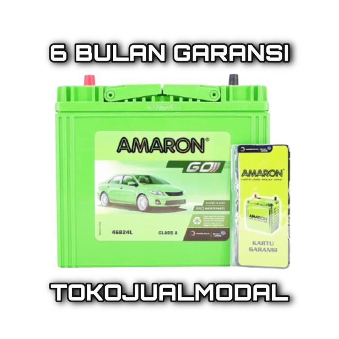 Jual AKI MOBIL NISSAN GRAND LIVINA NS60L / 46B24L AMARON GO AKI KERING - Kota Tangerang Selatan ...