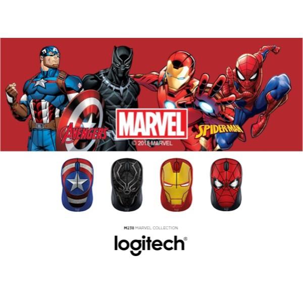 Jual 5PL22 LOGITECH M238 Wireless Mouse MARVEL AVENGER CAPTAIN AMERICA ...