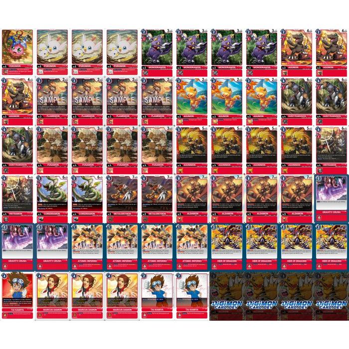 Jual Deck Digimon Card Game Red Hybrid V1 Aldamon Masaru Taichi DCG ...