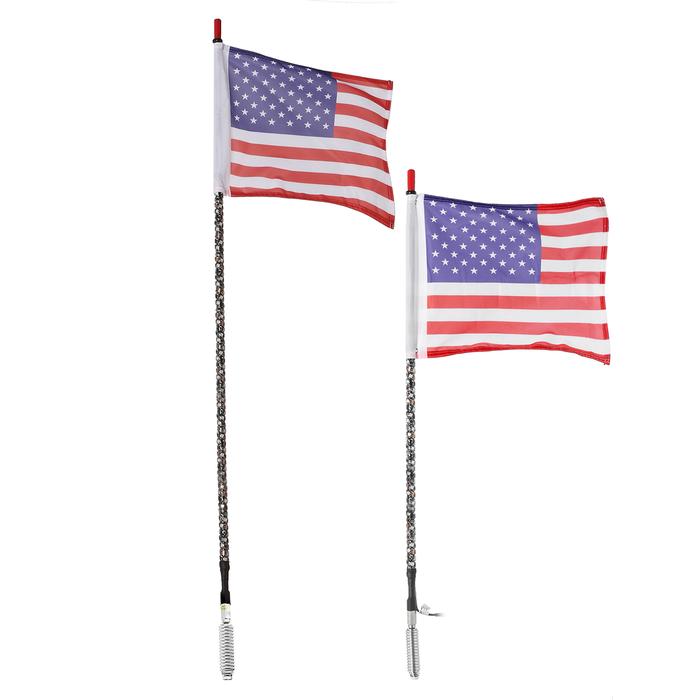 Jual ANG 12V 3FT / 4FT bluetooth LED Tiang Bendera Cahaya 6000 Warna ...