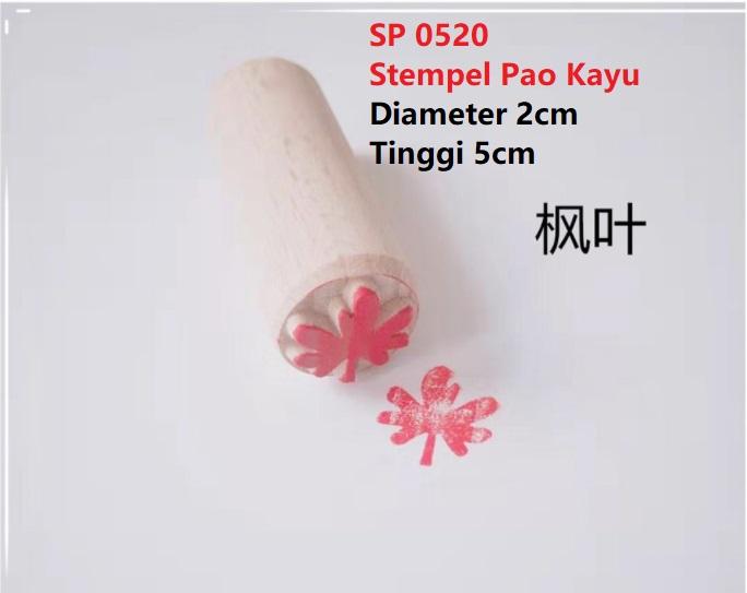 Jual Stempel Bakpao Bak Pao Bakpau Bakpia Kue Tausapia Kayu 2cm Daun ...