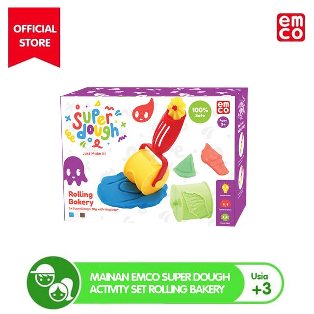 Promo Mainan EMCO Super Dough Activity Set Rolling Bakery - Kota ...