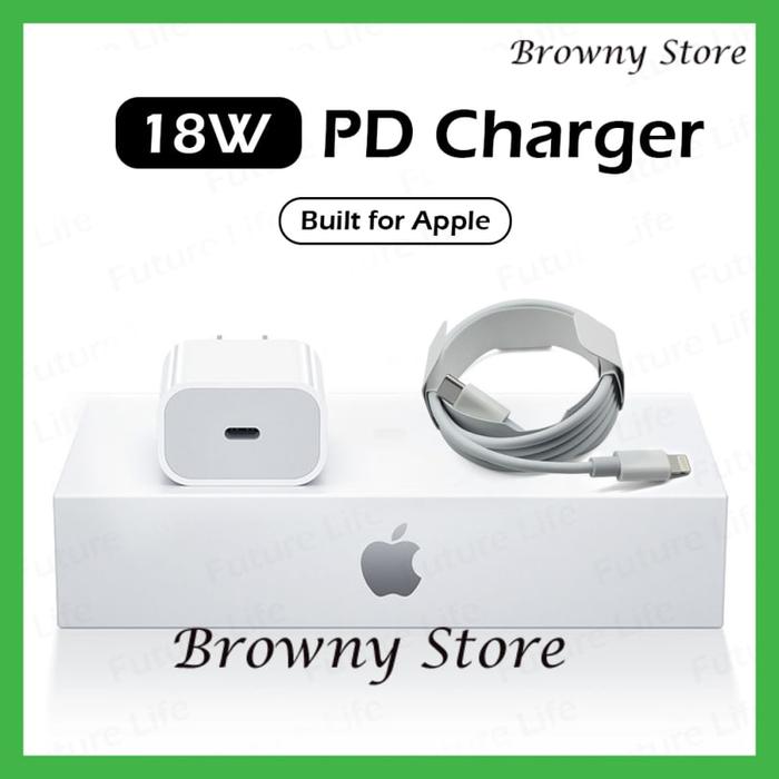 Jual PD IPhone Charger 18W Fast Adapter Data Transmission Lightning ...