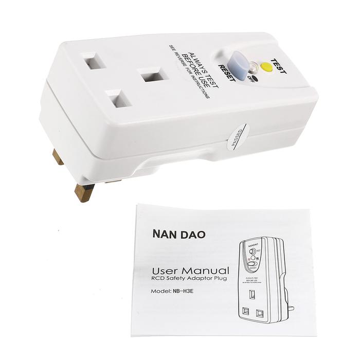 Jual GSJ 220V 13A RCD Safety Adapter Plug Power Circuit Breaker Socket ...