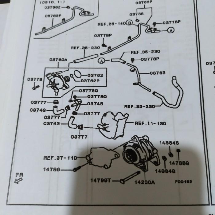 Jual Hose Vacum Selang Vacuum pump Mitsubishi Pajero Sport Triton ...