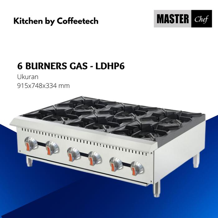 Jual Masterchef Gas Stove 6 Burner LDHP6 (Kompor Gas 6 Tungku) - Kota ...