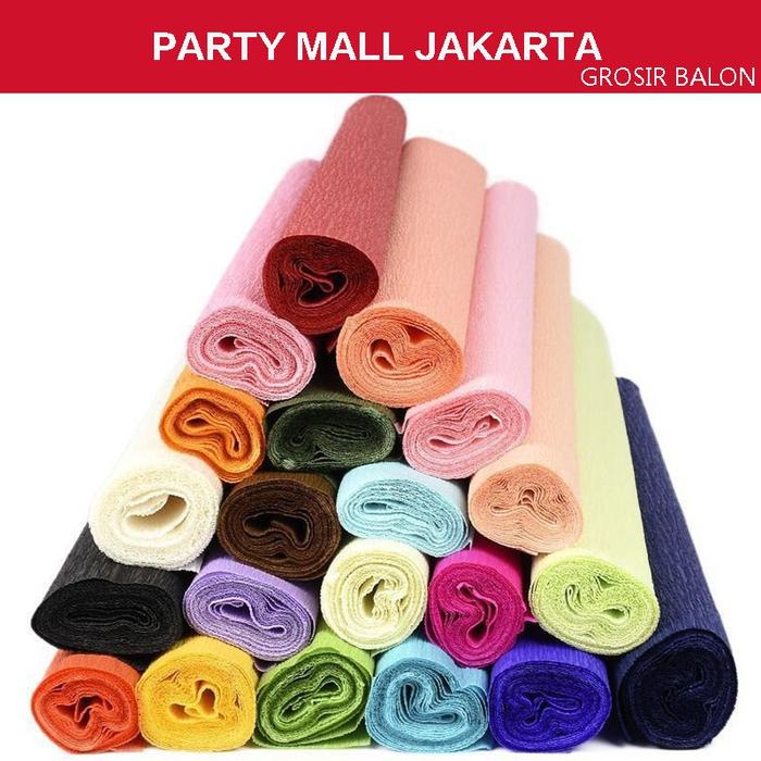 Jual Kertas Krep Crepe Paper Flower Paper Roll Kertas Krep Tebal Kertas ...