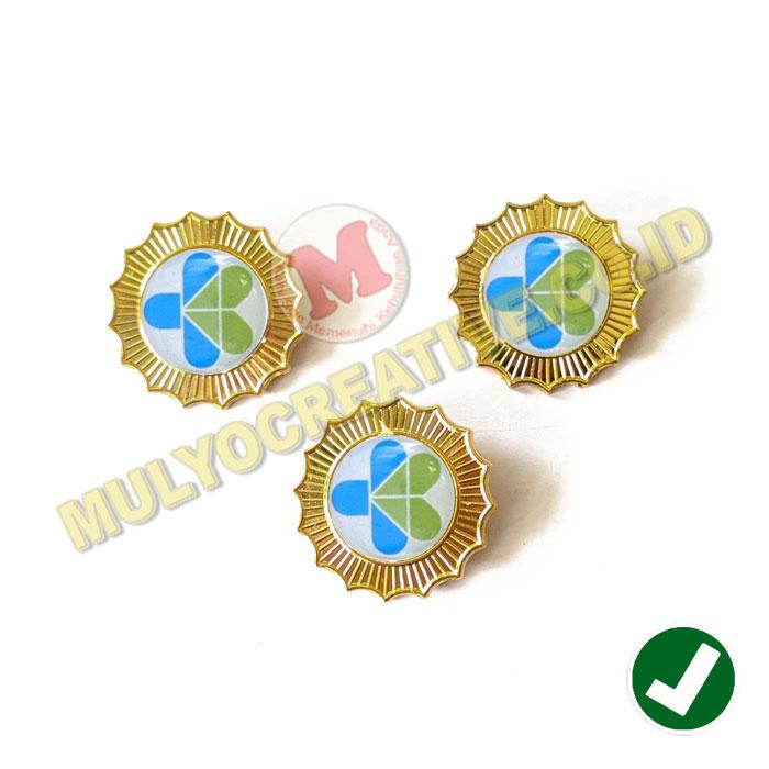 Jual Pin Logo Kementerian Kesehatan Pin Custom Pin KEMENKES Model Bulat ...