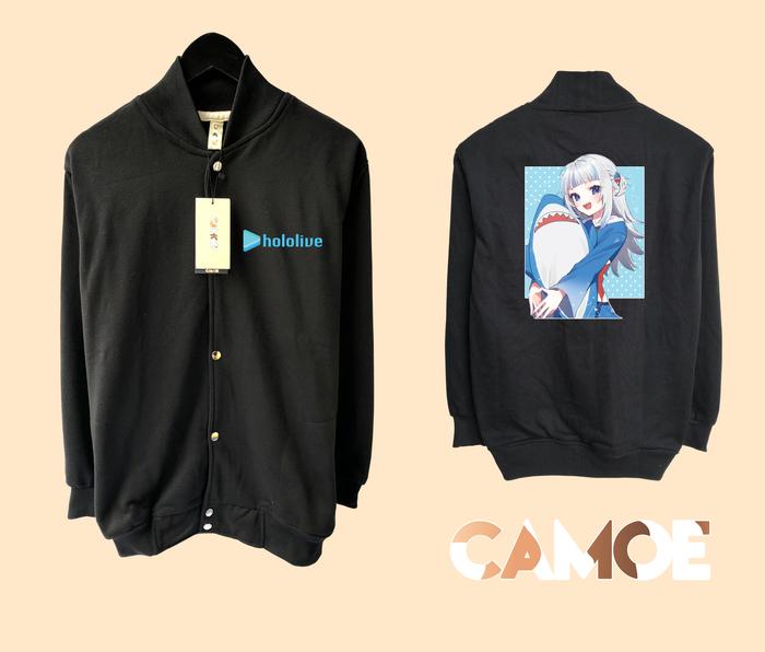 Jual Jaket Baseball Varsity vTuber Hololive Gawr Gura hug - Jakarta ...