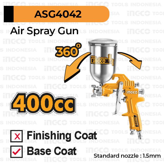 Promo Air Spray Gun (360°) 400 ml INGCO ASG4042 Cat Semprot Tabung ...