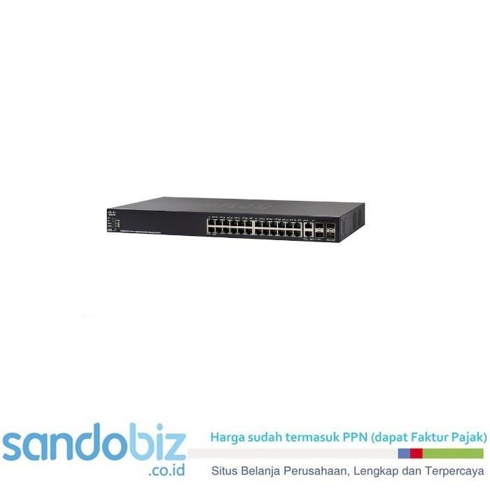 Jual Cisco SG550X-24-K9-EU, 24-port Gigabit Stackable Managed Switch ...
