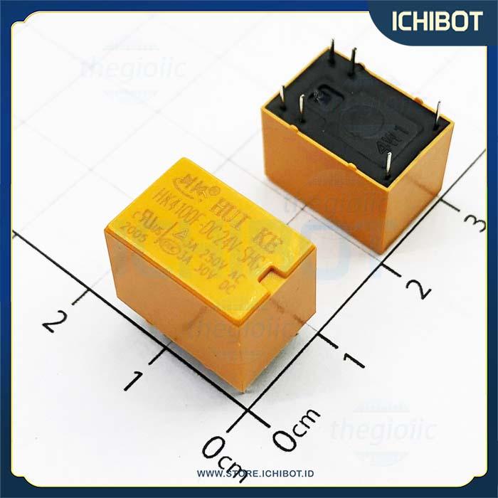 Jual Relay SPDT HK4100F 24v 6 Pin 6P Single Pole Double Throw - Kab ...