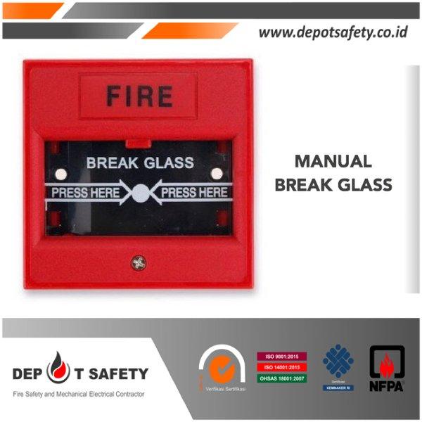 Jual Manual Break Glass - Manual Call Point - Push Button Fire Alarm ...