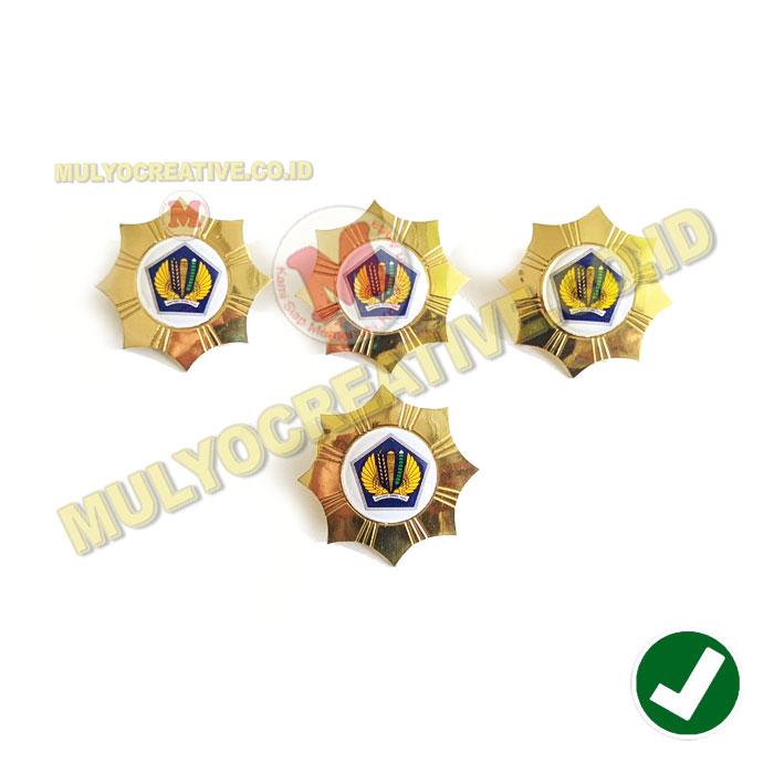 Jual Lencana Dirjen Pajak - Lencana Logo Dirjen Pajak Model Bunga - Kab ...