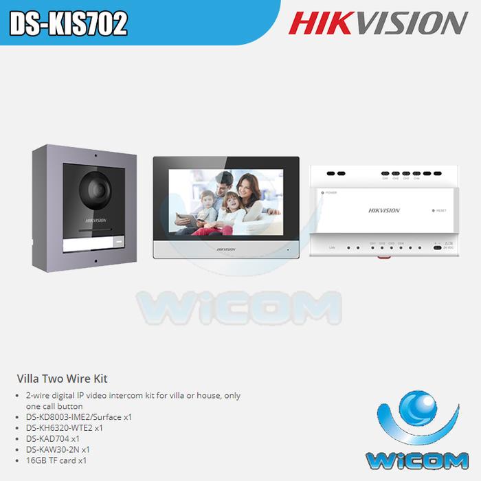 Jual Hikvision DS-KIS702 IP Video Intercom Kit - Jakarta Utara - Wicom ...