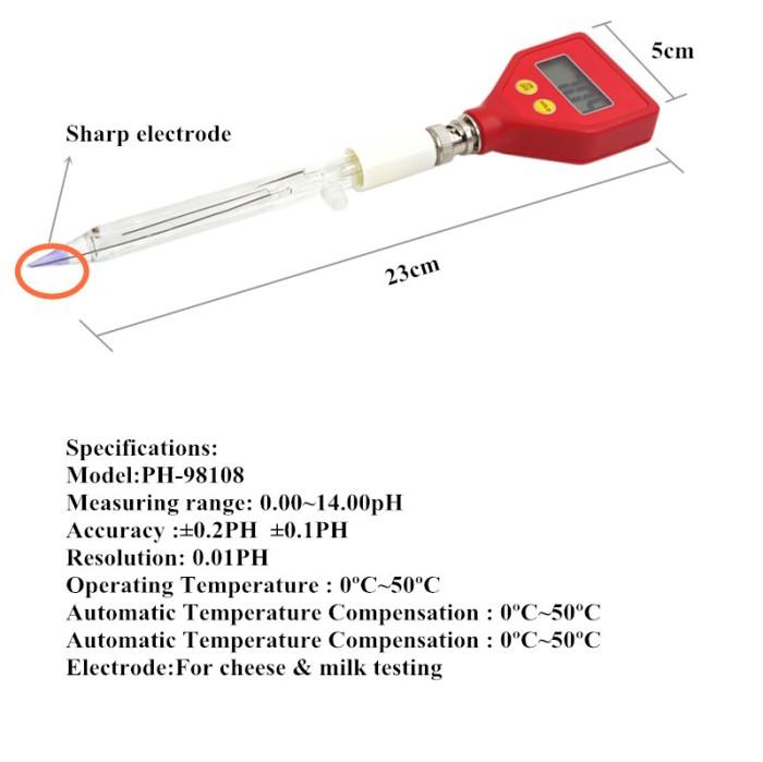 Jual Controller Changeable Data Hold Meter Digital Milk Food PH-98109 ...