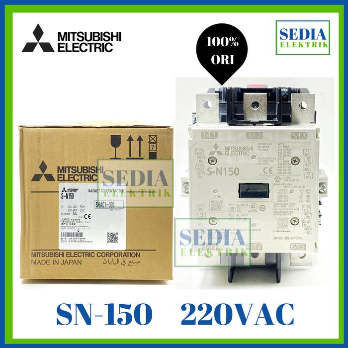 Jual Contactor Mitsubishi S-N150 / 220VAC SN150 SN-150 SN 150 - Kota ...