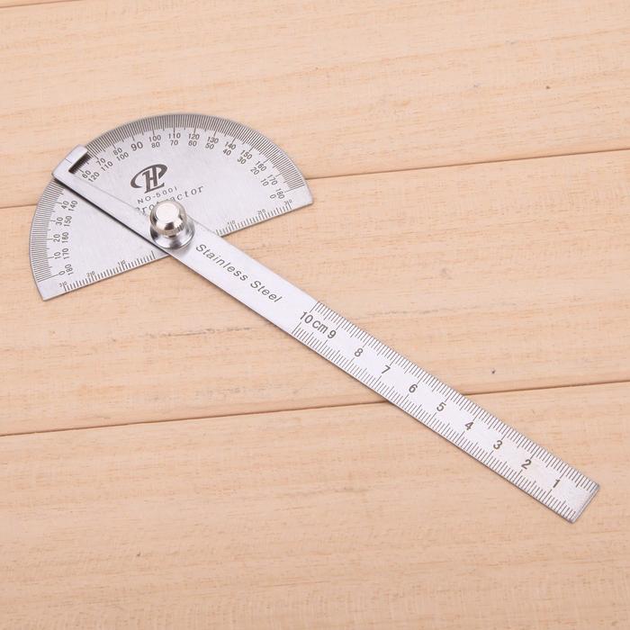 Jual Penggaris Busur Derajat Protractor Stainless Steel 180 Derajat ...