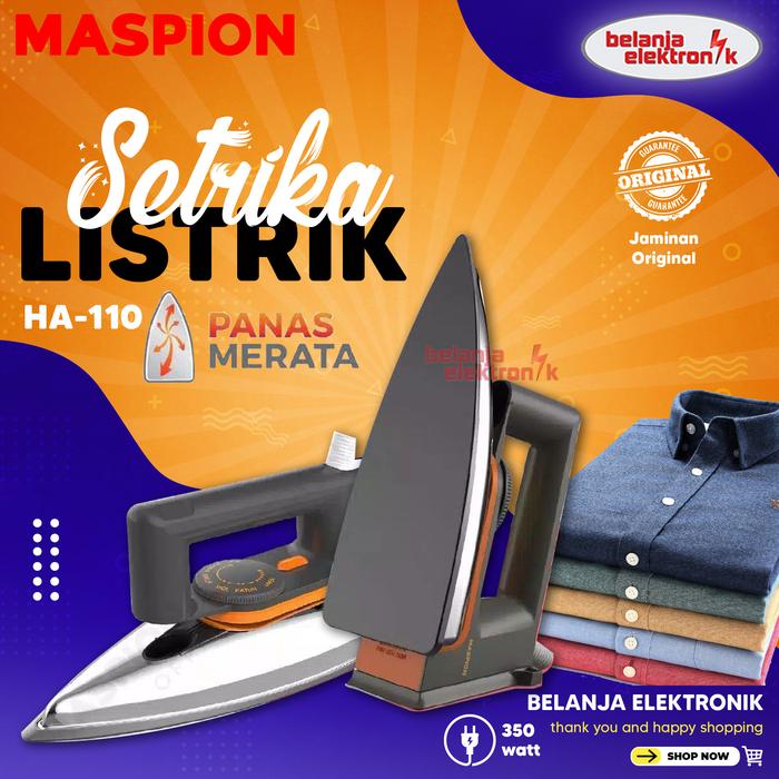 Jual Setrika Listrik Maspion Ha-110 - Abu-abu Di Seller Noelle ...