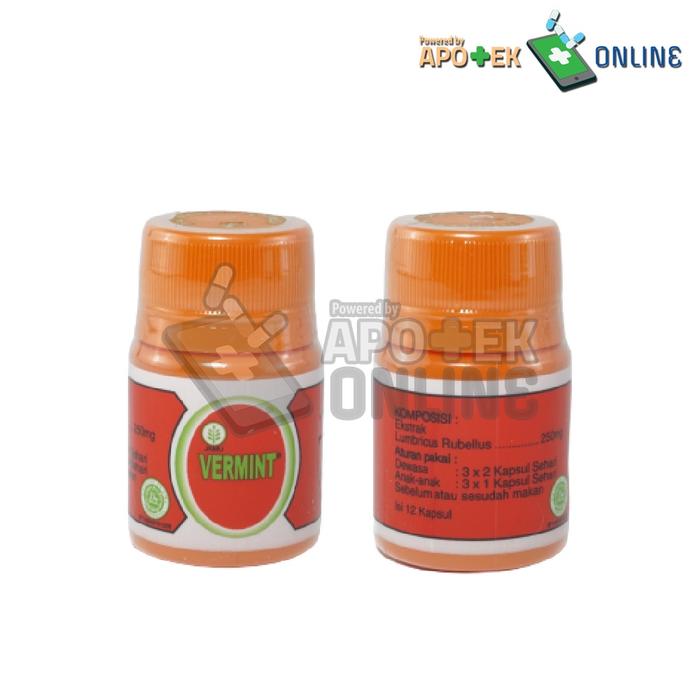 Jual VERMINT ( 1 BOTOL ISI 12 KAPSUL ) @ 250 MG - Kab. Karawang ...