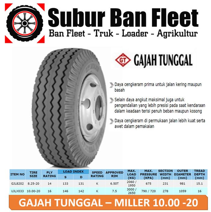 Jual GT MILLER 1000 - 20 BAN LUAR TRUK FUSO UKURAN 10.00 R20 - Kota Cimahi - Subur Ban Fleet ...