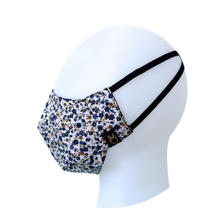 Jual Masker Kain Origami Hijab Headloop Motif 3ply 3D Model Duckbill ...