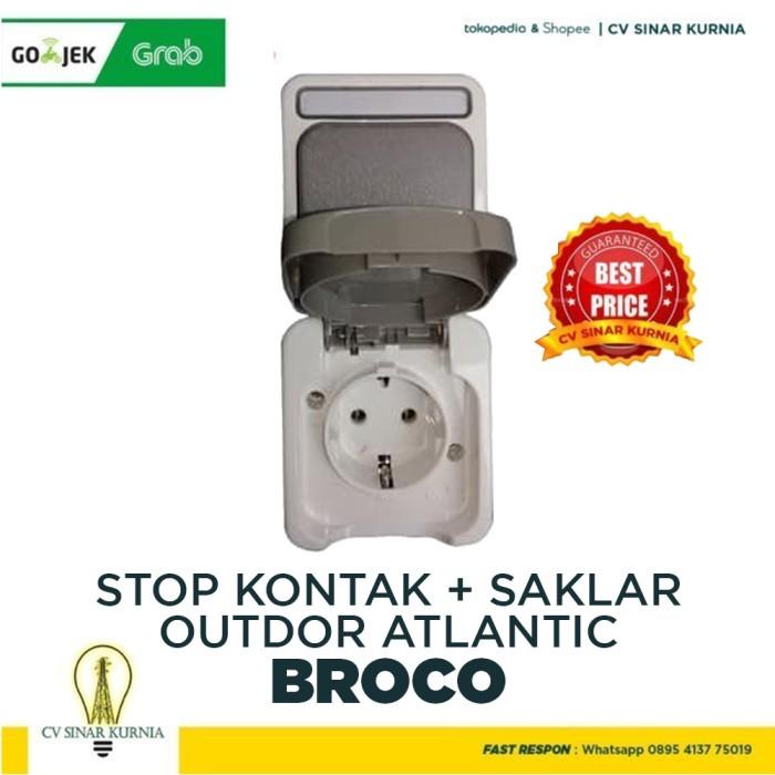 Jual BROCO Atlantic Saklar Engkel + Stop Kontak Outdoor OB Vertical ...