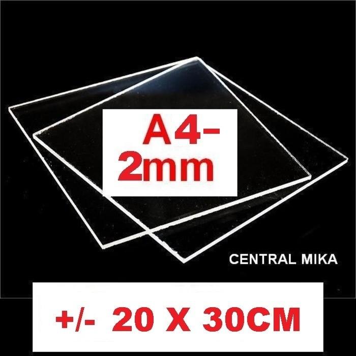 Jual Acrylic / acrilic / akrilik bening, UKURAN +/- A4 tebal 2mm ...