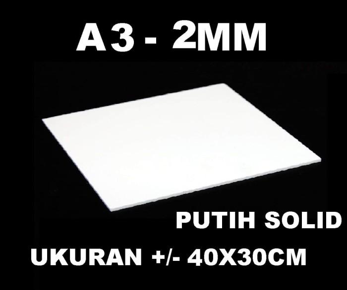 Jual Acrylic / acrilic / akrilik Putih solid / kapur ukuran A3 - tebal ...