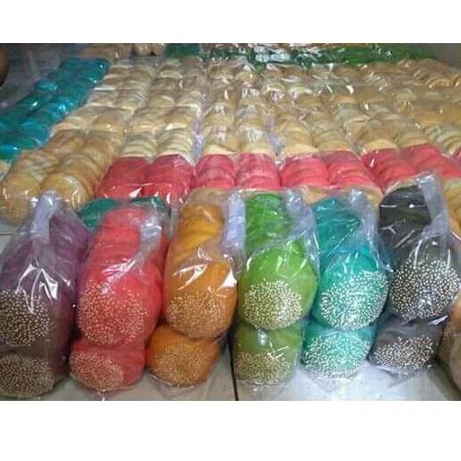 Jual 10 BURGER BUN Roti Burger original dan Burger Warna elc1000 - Kota ...