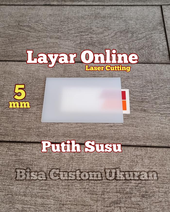 Jual Acrylic Putih Susu 5mm 25x25cm Akrilik Lembaran Lasercut - Jakarta ...