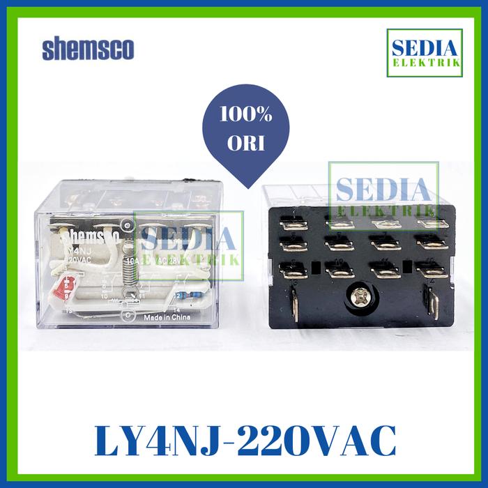 Jual Shemsco Relay LY4NJ-220VAC LY4NJ 220VAC sama Omron Relay - Kota ...