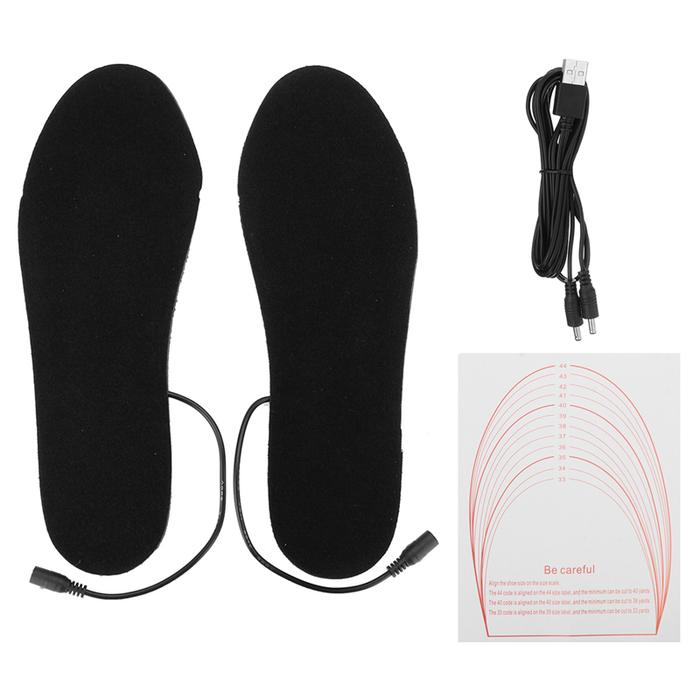 Jual Alat Electric Heated Shoe Insole Warm Socks Feet Heater USB Foot ...