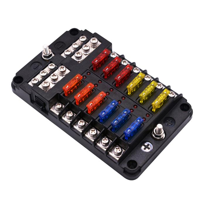 Jual 1 Dalam 12 Out Way Mobil Fuse Box Jenis Plug Power Fuse Box Seat ...