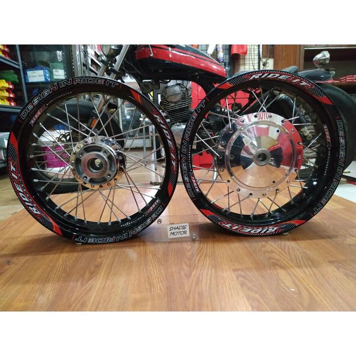 Jual Velg Ruji Merk Ride It Motor Mio Ukuran 300/350 Ring 14 - Kota ...