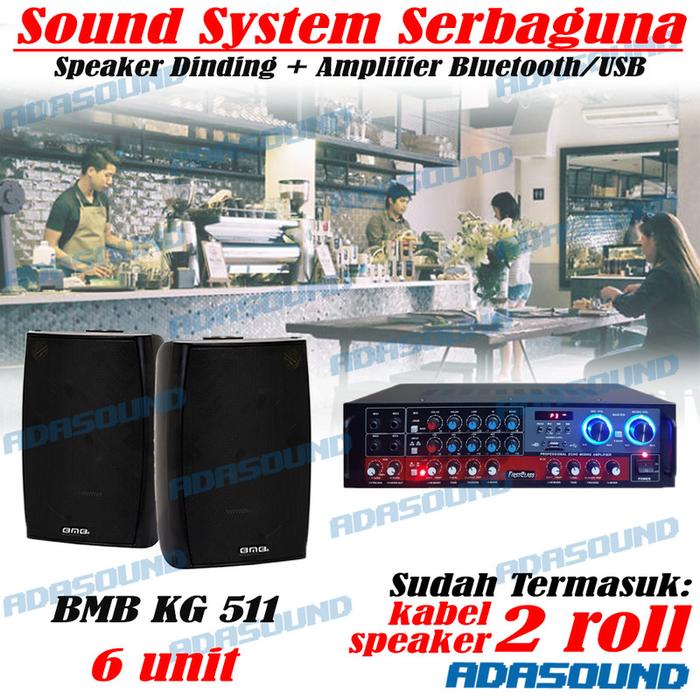 Jual PAKET SOUND SYSTEM CAFE RESTORAN HOTEL BISNIS 6 SPEAKER BMB KG 511 ...