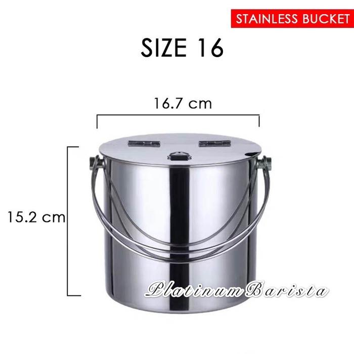 Jual ice bucket ember multifungsi stainless tempat bubble air gula es ...