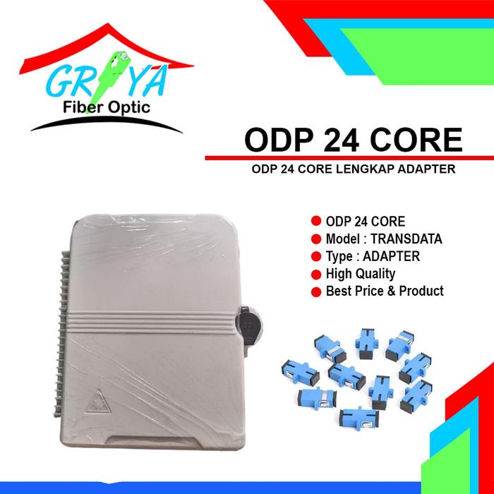 Jual Odp 24 Core Lengkap Adapter SC UPC / Odp 24core model transdata ...