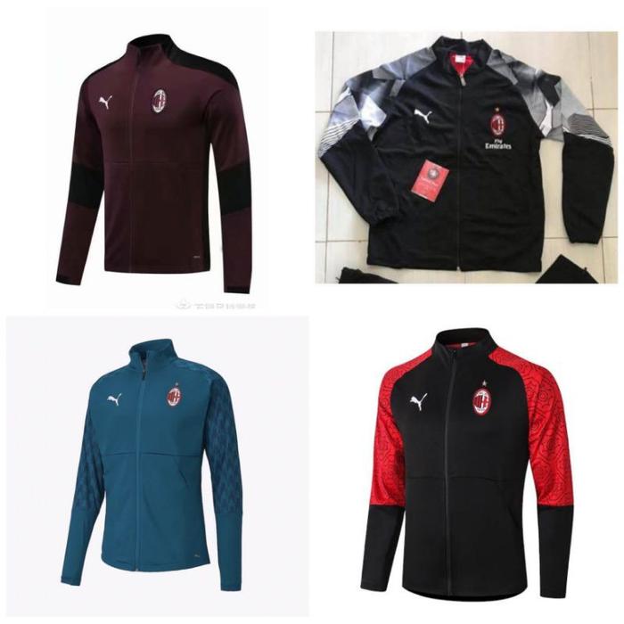 Jaket Bola Ac Milan Adidas Ac Milan Jacket, Men's Fashion, Activewear