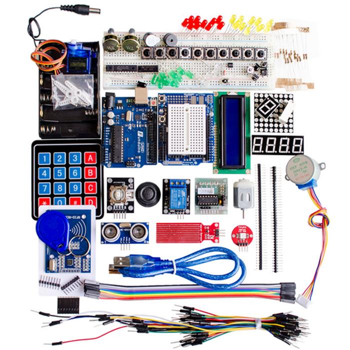 Jual TRON Starter Kit for Arduino Uno R3 - Uno R3 Breadboard and Holder ...
