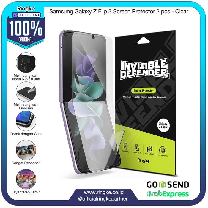Promo Ringke Galaxy Z Flip 3 Screen Protector Full Cover Anti Gores 1 ...