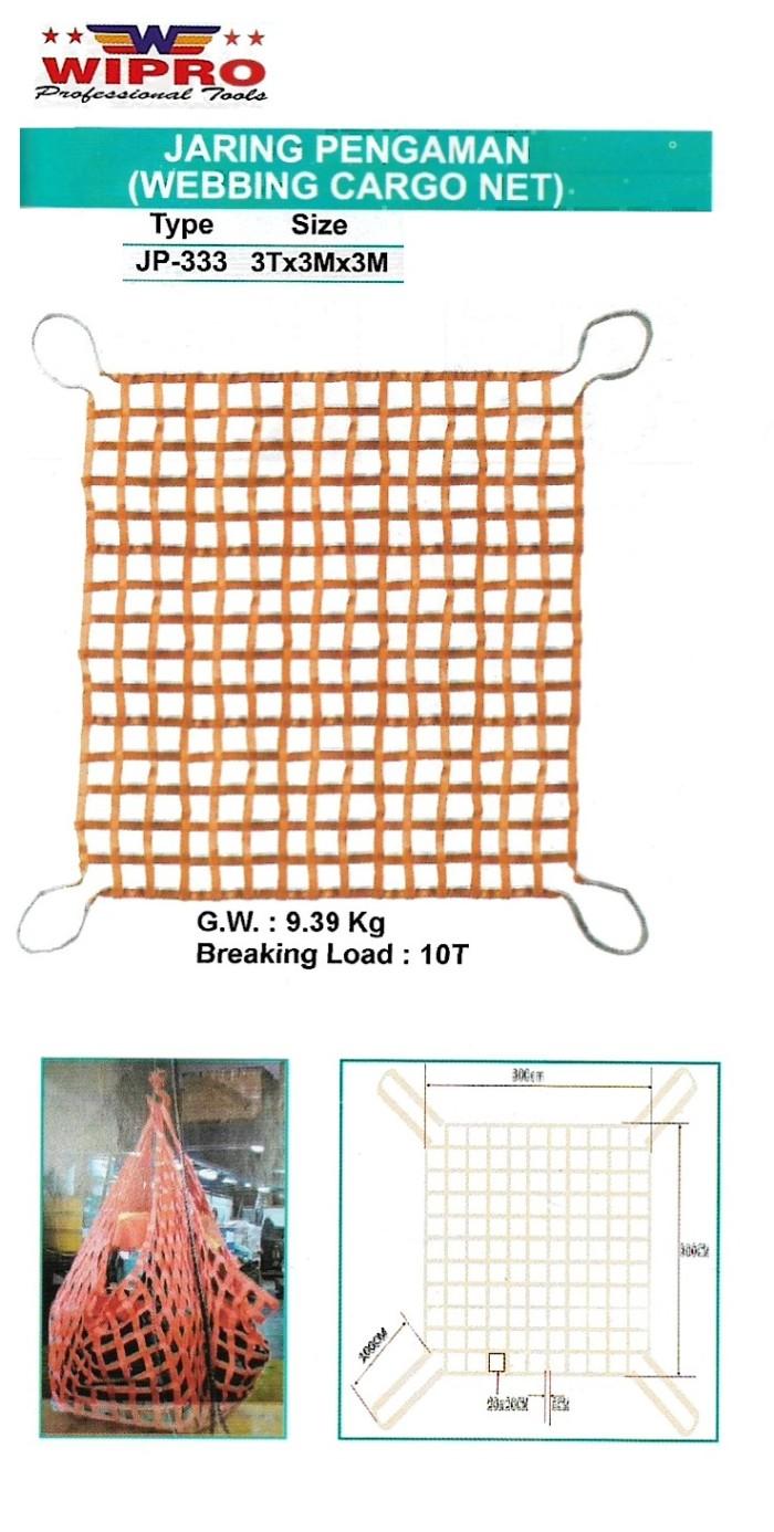 Jual Jaring Pengaman. Webbing Cargo Net Size 3Tx3Mx3M Wipro JP-333 ...